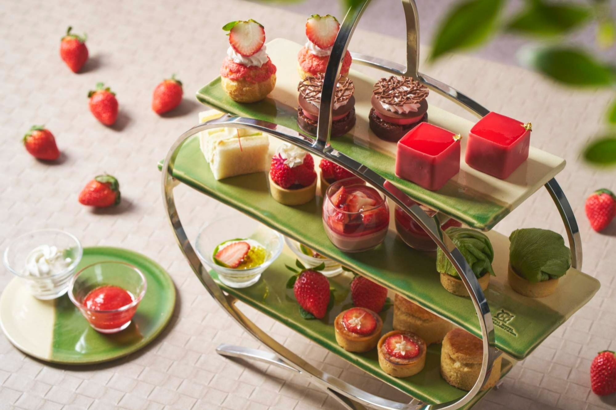 Koikaze Afternoon Tea -- created with local strawberries from Ginoza ...